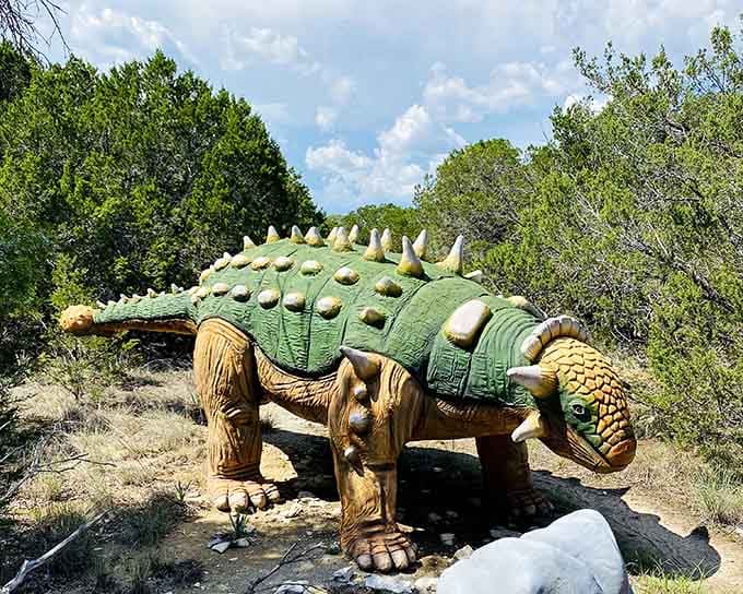 The Euoplocephalus looks like a tank designed by Mother Nature herself, complete with that club tail for extra protection.