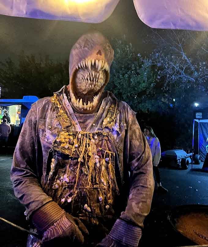 This creature's dental plan clearly didn't include orthodontics, but it definitely included intimidation training and practice.