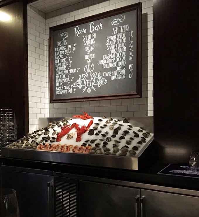 The raw bar display that makes other seafood counters look like they're not even trying to compete anymore.