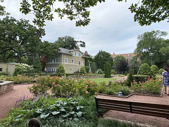 Merrick Rose Garden blooms with colors that rival any English countryside without the transatlantic flight required.