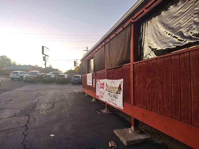 The parking lot might not look fancy, but what's inside will make you forget all about the asphalt outside.