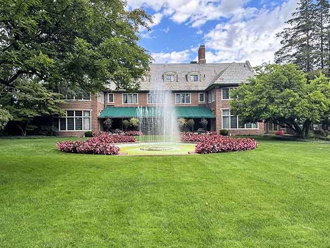 Applewood Estate's manicured grounds offer a glimpse into Flint's prosperous past and elegant architectural heritage.