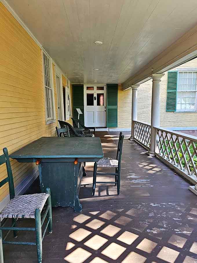 This porch saw more artistic debates than a Parisian caf&eacute;, minus the pretension and plus Connecticut charm.