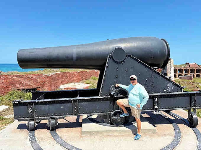 This massive cannon never fired a shot in anger, making it history's most expensive lawn ornament with the best view.