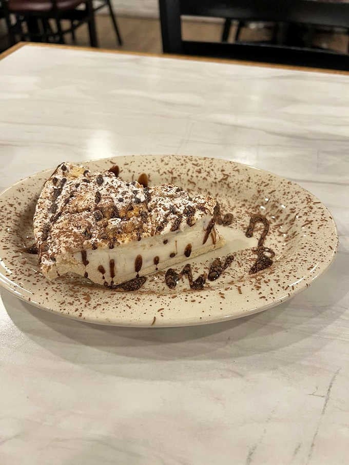 Cannoli pie takes two Italian dessert classics and combines them into something that shouldn't work but absolutely does beautifully.