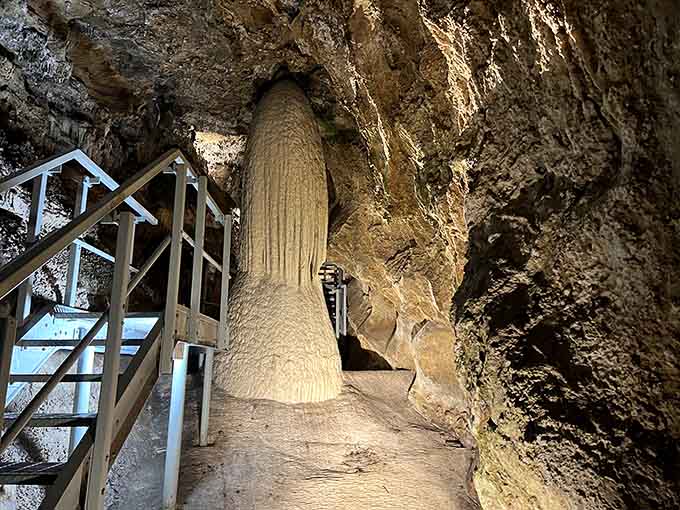 This massive column took thousands of years to form, making your longest home improvement project seem refreshingly quick.