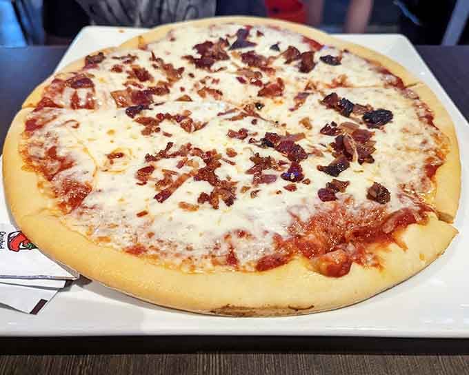 Build-your-own pizza that's perfectly sized for sharing, though we won't judge if you claim it's all yours.