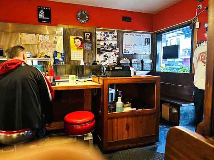 Counter seating where you can watch the magic happen and feel like part of the breakfast family.