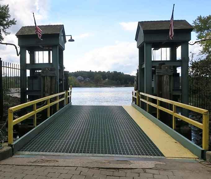 The Chester-Hadlyme Ferry landing, because getting to the castle can be half the adventure if you time it right.