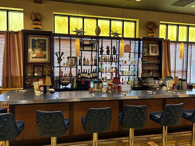 A well-stocked bar that transitions seamlessly from Good Day Cafe to Bad Day Bar&mdash;versatility at its finest.