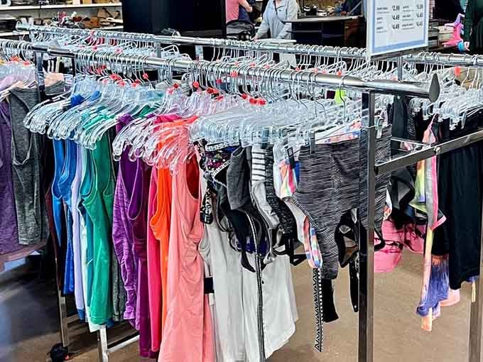 Activewear in every shade means you can look good while working out without your credit card needing therapy.