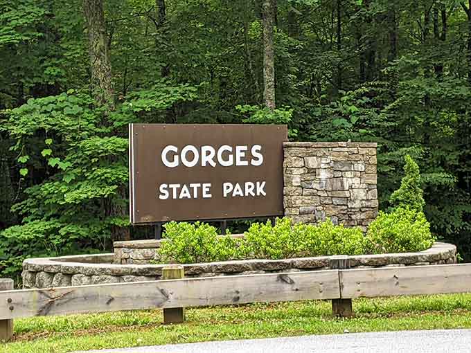 You know you've arrived somewhere special when even the entrance sign makes you reach for your camera.