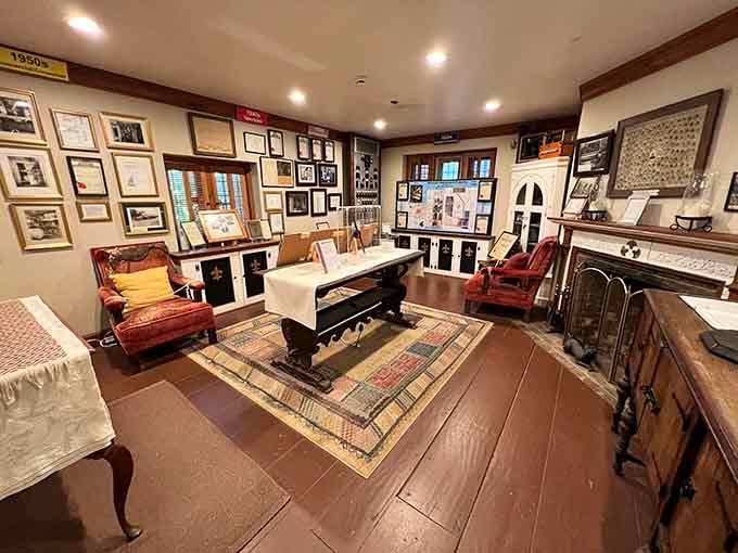 When your historical collection needs its own room complete with period furniture, you're doing museum life right.