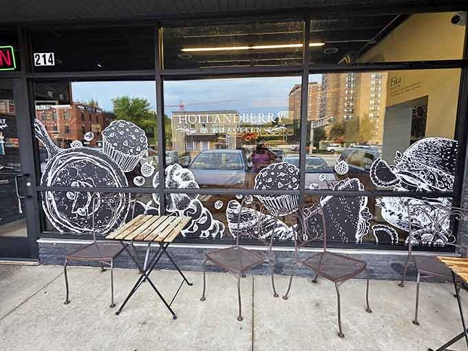 Those artistic window decals featuring Dutch delicacies hint at the culinary magic happening inside this Rochester gem.