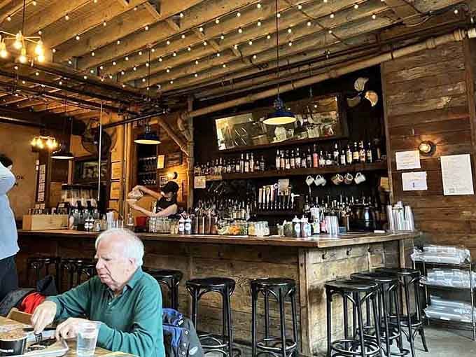 A well-stocked bar means you can pair your smoked meats with craft beers or cocktails like a civilized carnivore.