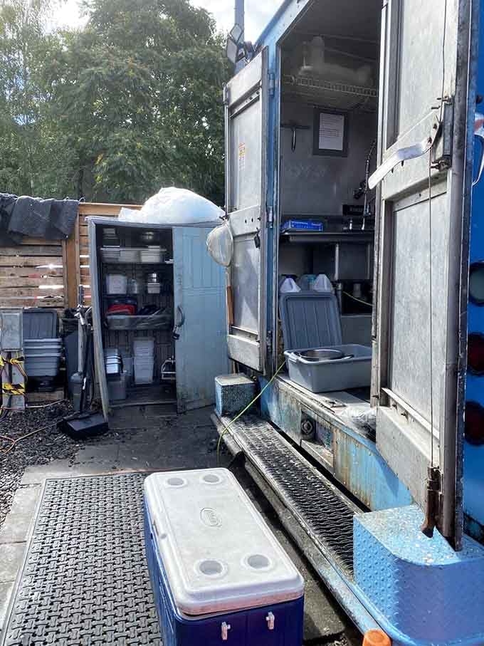 Behind every great food truck is a well-organized prep area where the magic happens, one fryer at a time.