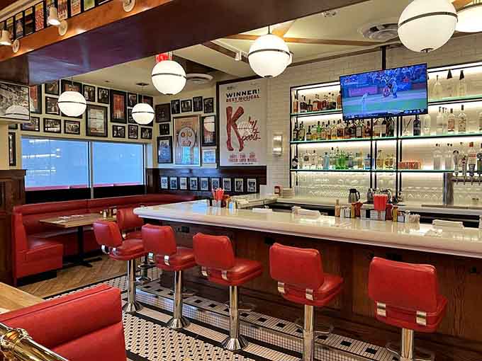 A full bar at a deli means you can pair your pastrami with something stronger than Dr. Brown's.