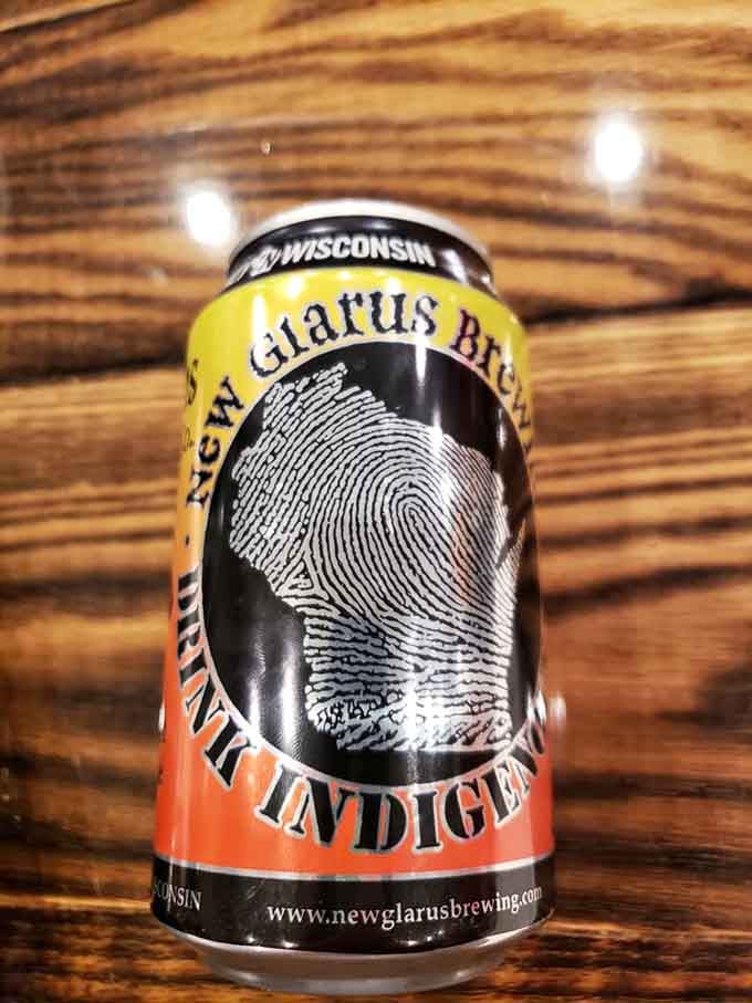 New Glarus beer pairs perfectly with barbecue, because Wisconsin knows how to support its own delicious products.