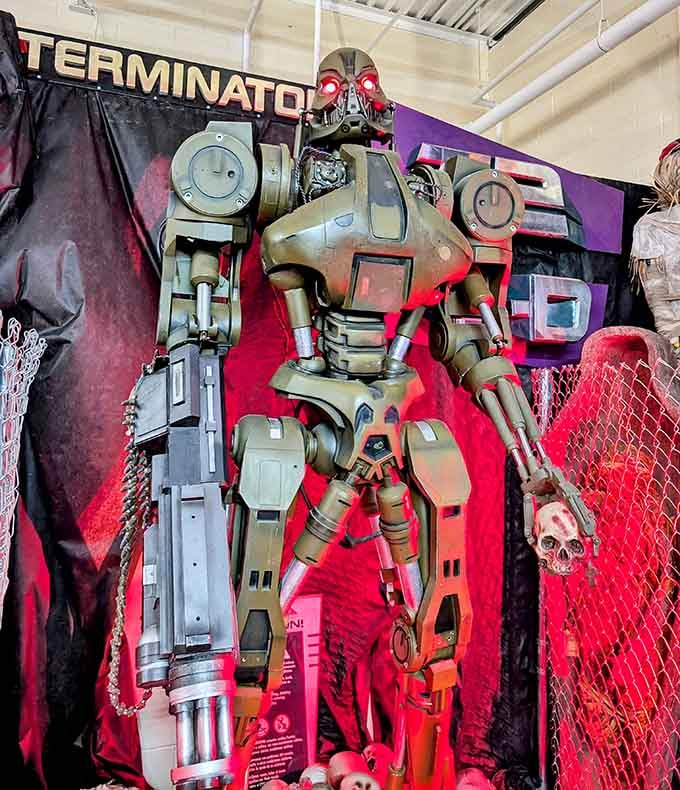 A life-size Terminator that's either incredibly cool or the reason you'll need therapy, possibly both simultaneously.