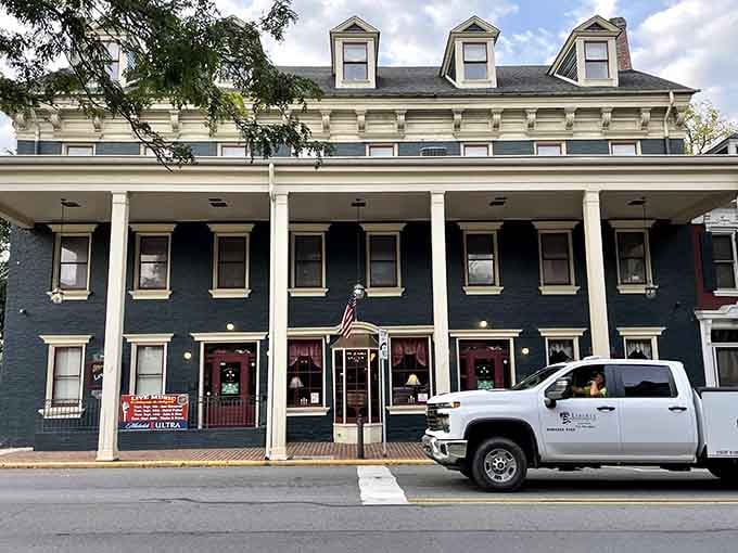 This building reflects clouds and sky, reminding us that nature provides the best entertainment when we simply slow down.