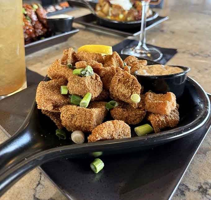 Golden catfish bites that are crunchier than autumn leaves and infinitely more delicious to experience.