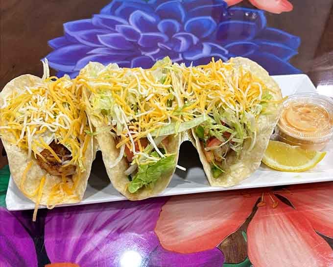 Tacos piled high with fresh toppings and shredded cheese prove that sometimes the classics are classic for very good reasons indeed.