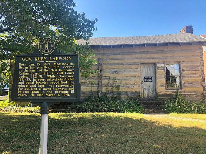 This log cabin tells stories of Kentucky history that no modern construction could ever hope to replicate authentically.
