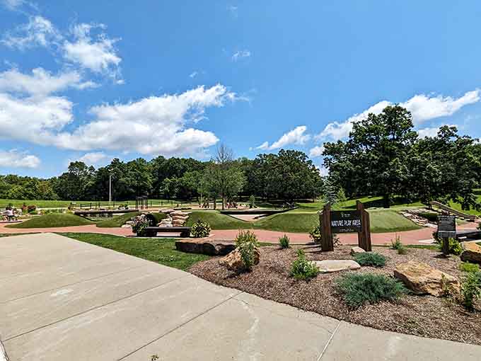 Where kids can actually play outside without scheduling it three weeks in advance, imagine that.