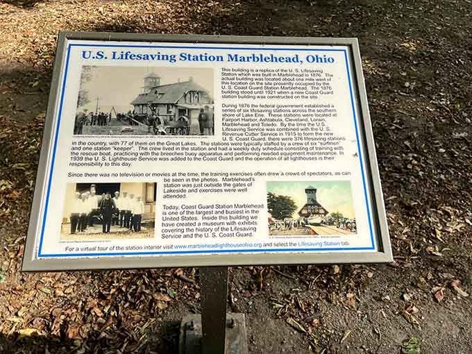 Historical markers detail the station's heroic past, when every storm brought the possibility of desperate rescue missions.