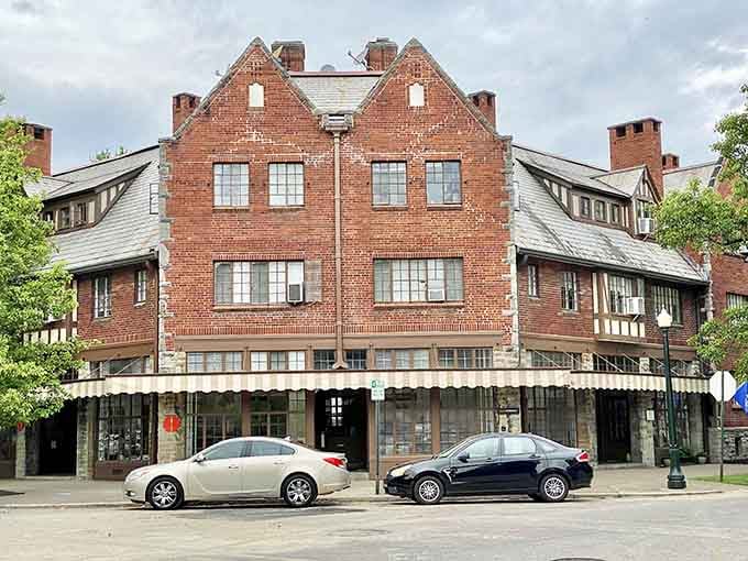 Tudor charm meets modern retail in a building that's been anchoring the Square for generations of shoppers.