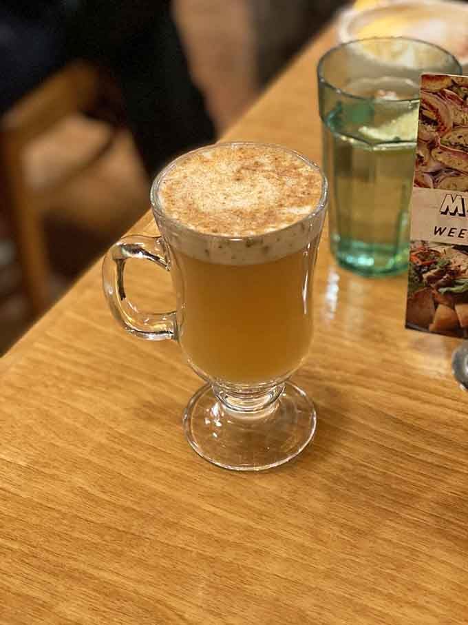 Hot cider topped with cinnamon provides the kind of cozy comfort that makes Wisconsin mornings feel a little less brutal and more magical.