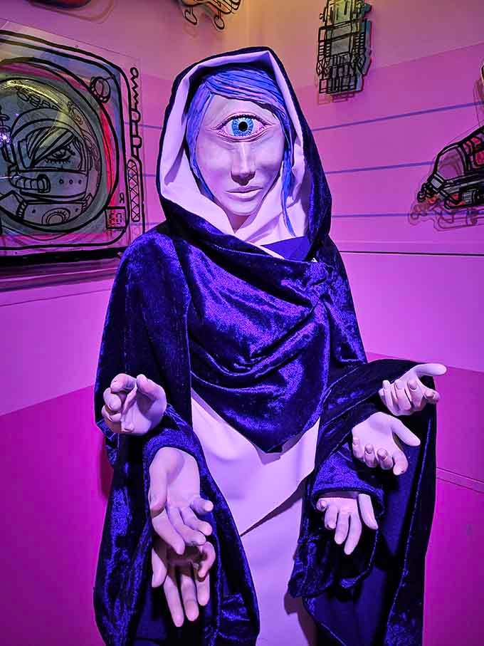 The Oracle sees all, judges nothing, and definitely knows you touched that thing you weren't supposed to touch.