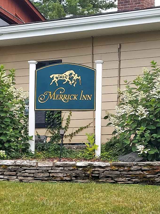 The horse and jockey logo reminds you this is Lexington, where racing heritage meets culinary excellence.