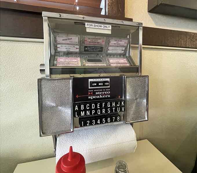 Tabletop jukeboxes add vintage charm, letting you pick the soundtrack to your meal like it's 1965 all over again.