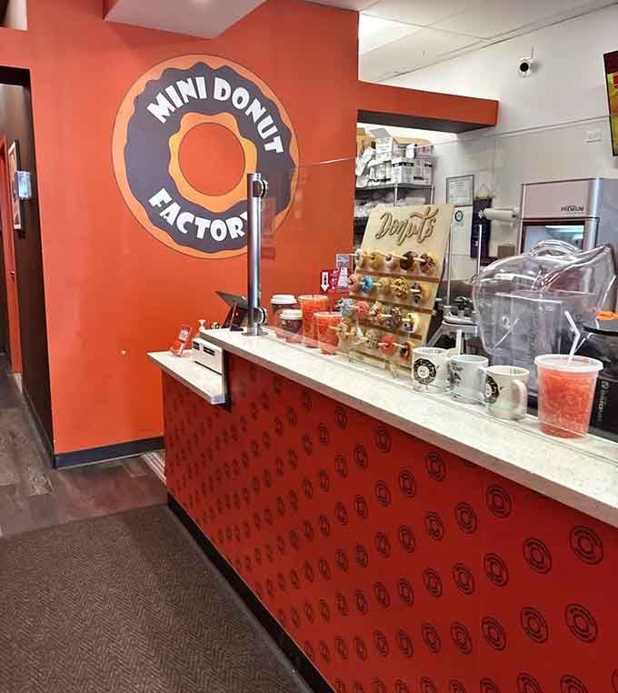 Behind this counter, fresh donuts are made to order, proving that good things really do come to those who wait.