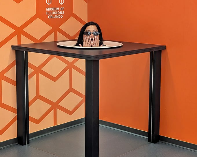 Just a head on a platter, because apparently medieval dining presentations are making a comeback in Orlando.