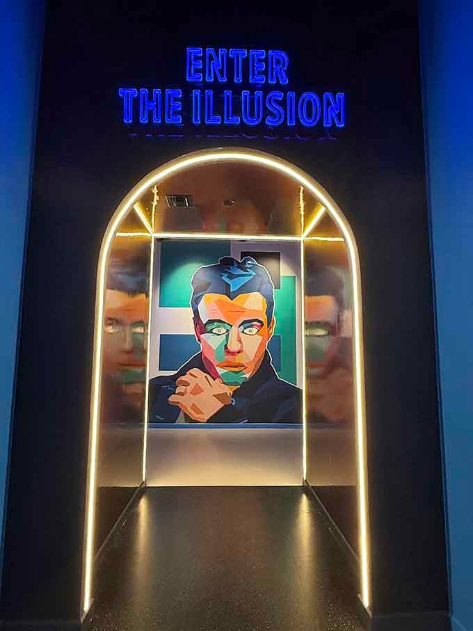 This glowing archway invites you to cross the threshold where normal rules politely excuse themselves.