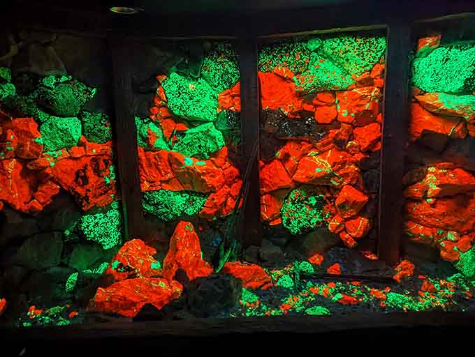 Sterling Hill Mining Museum's fluorescent rocks glow brighter than your pride when someone finally admits New Jersey is actually amazing.