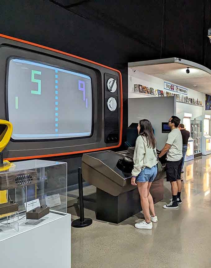 Giant Pong proves that everything's better supersized, turning the simplest game ever into a full-body workout experience.