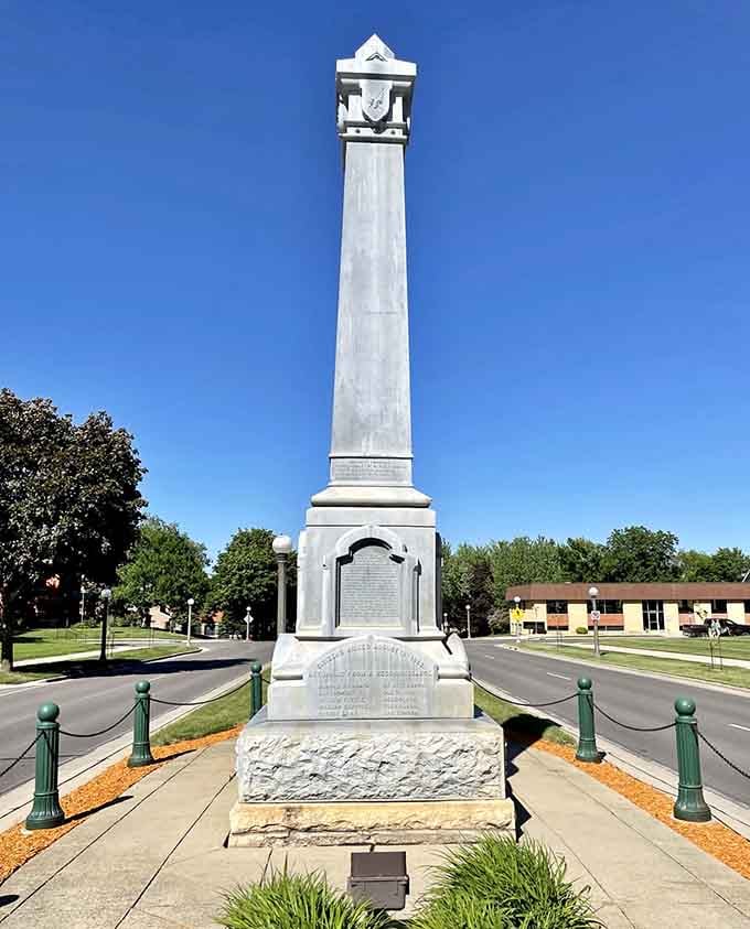The Defenders Monument honors those who protected New Ulm when things got decidedly less gem&uuml;tlich.