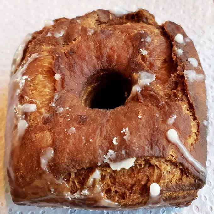 This banana fritter situation with chocolate chips is basically breakfast and dessert having a delicious baby.