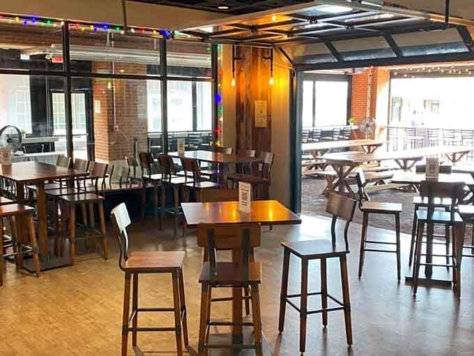 Spacious dining area with plenty of seating options means you can spread out and settle in for the long haul.