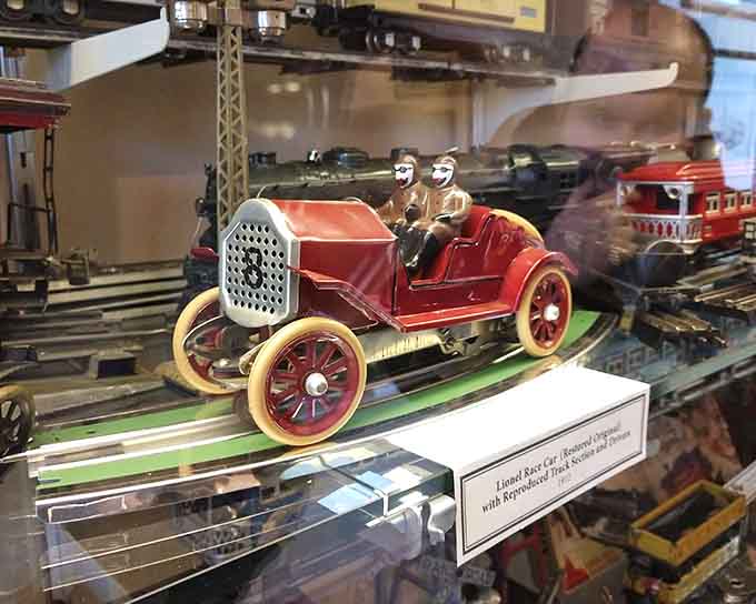 This Lionel race car represents the golden age when toy cars were built like tiny tanks, ready for serious play.