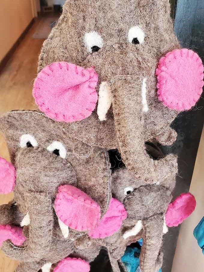 Even the stuffed elephants get in on the wellness action, proving relaxation is for all ages and species.