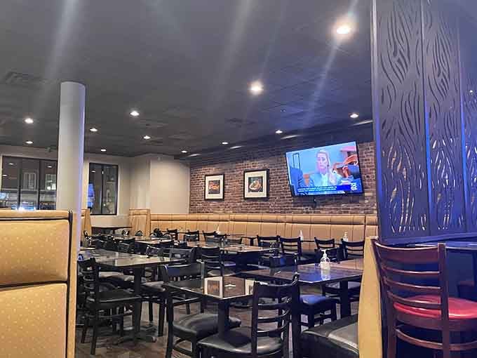 Another angle revealing even more seating because this place understands that crowds gather where the food is legendary.