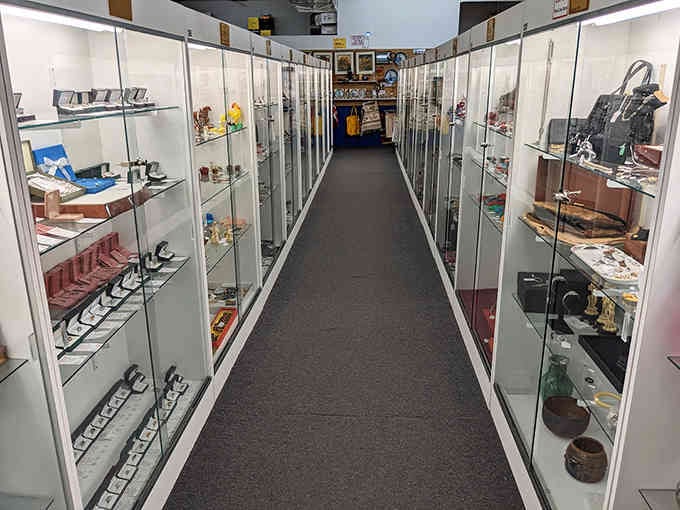 Another perspective down treasure-filled corridors where every turn promises discoveries that'll empty your pockets happily and quickly.