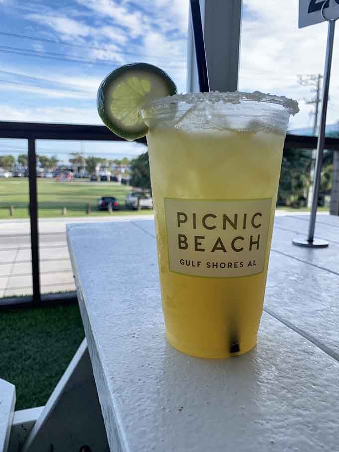 A margarita with a proper salt rim and that golden glow means somebody behind the bar knows their craft.