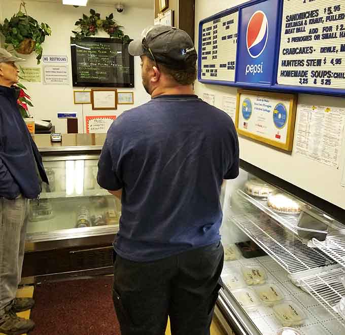 The ordering counter where locals have been placing their pierogi requests since before smartphones made us all impatient.