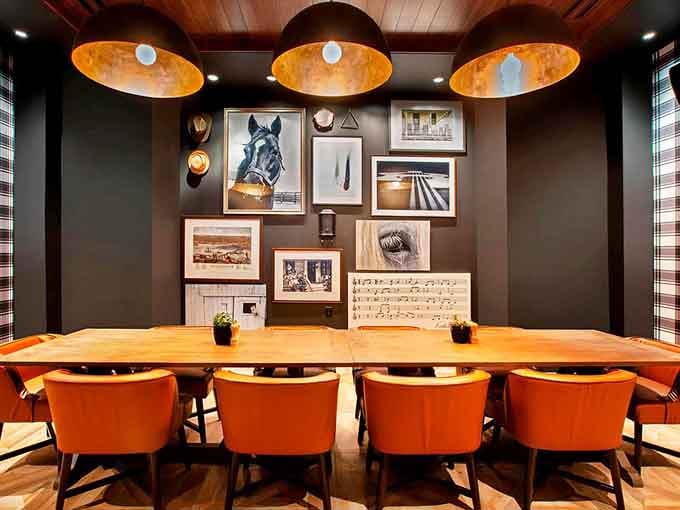 The private dining room features Kentucky Derby artwork and seating for your most important celebrations.