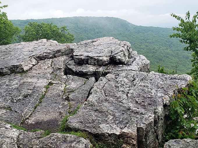 Ancient stone jutting into space, nature's original observation deck built millions of years before Instagram existed.
